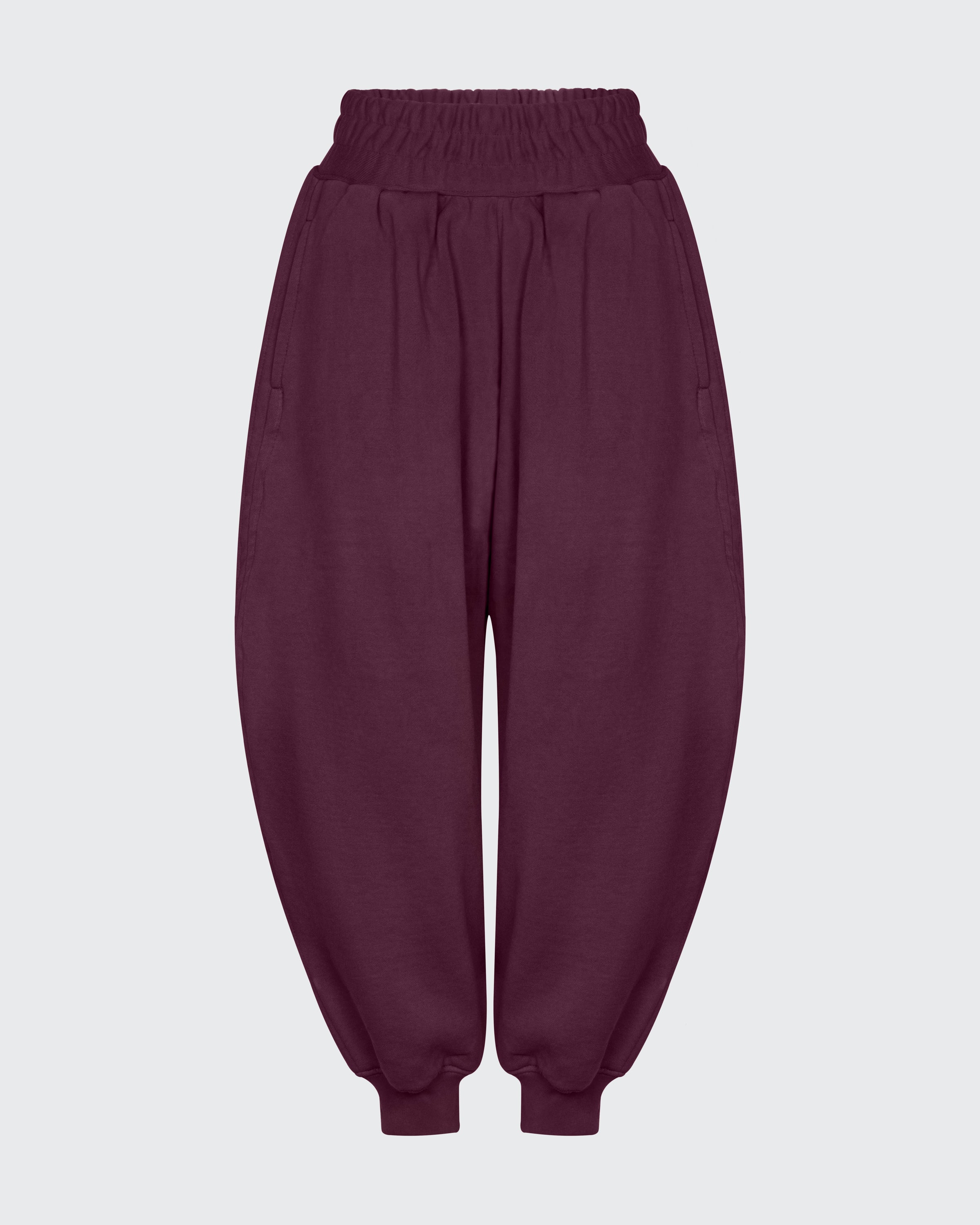 EGGPLANT PLEATED SWEATPANT – Black Fashion Fair